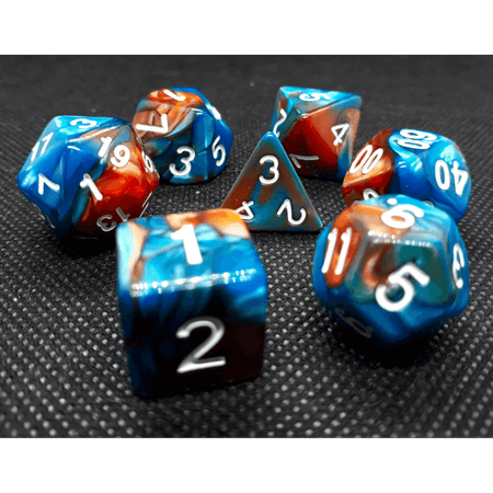Rusty Dice Set: Blue - Thirsty Meeples