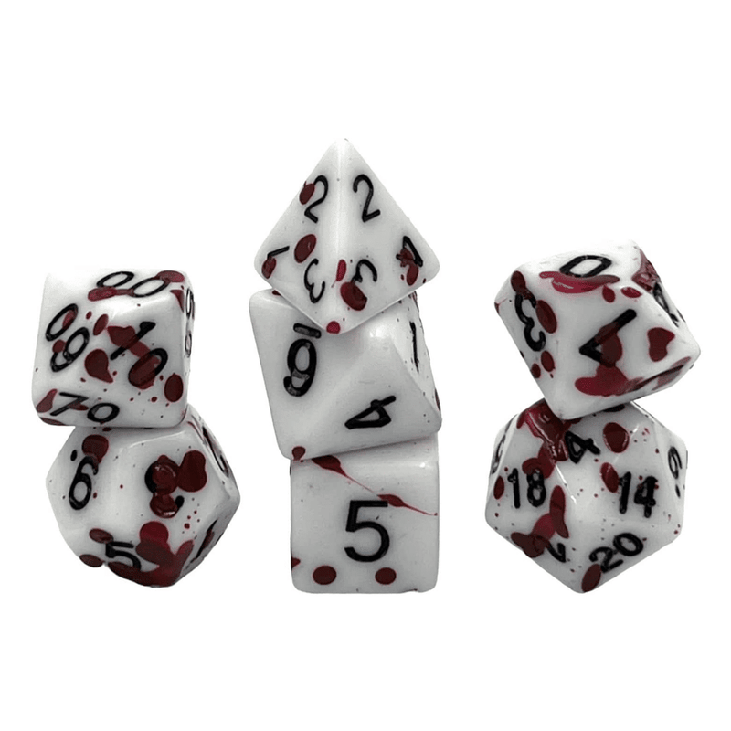 Sparkling Dice Set: Blood - Thirsty Meeples